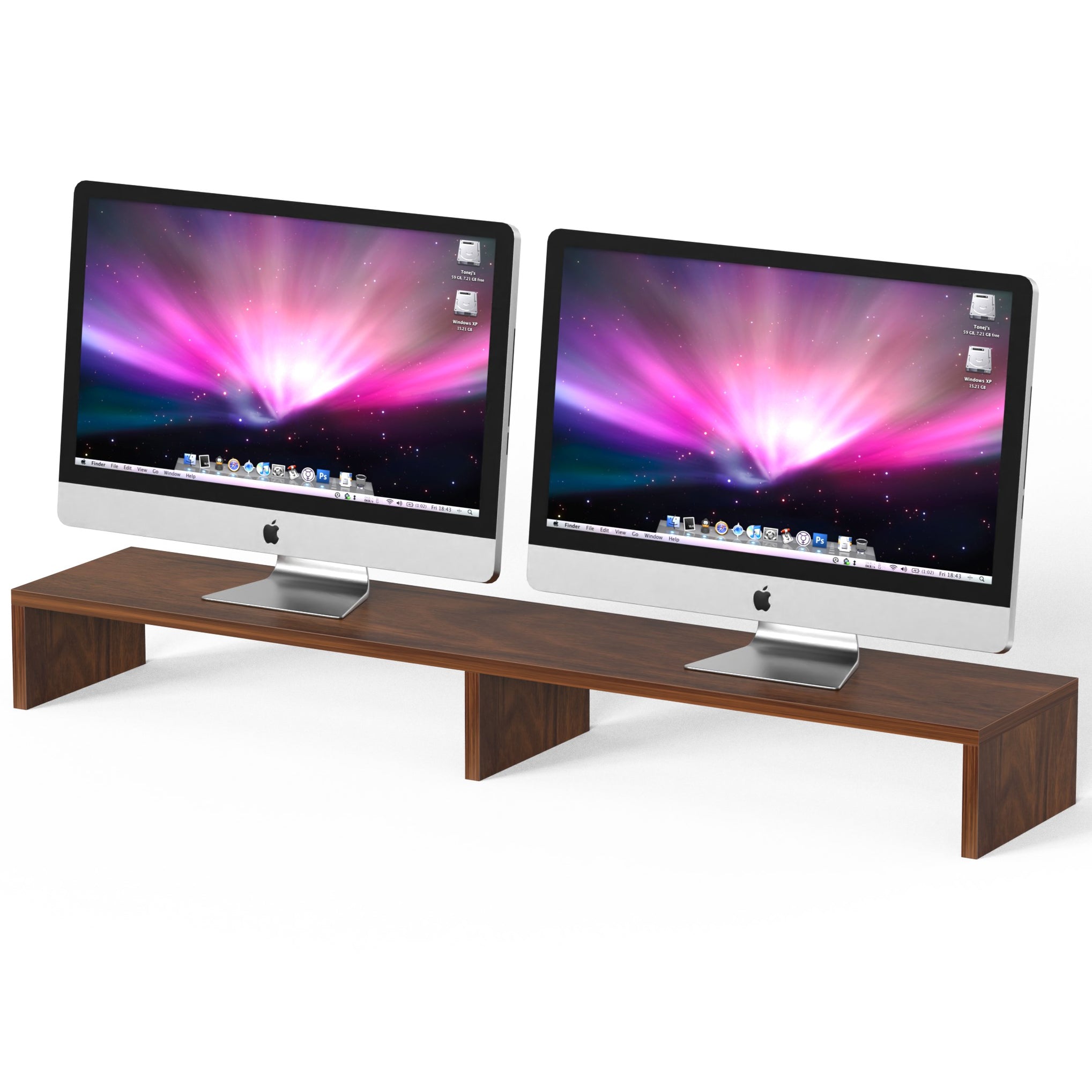 Norel monitor stand for desk , Large Monitor Table with Screen Rise, I ...