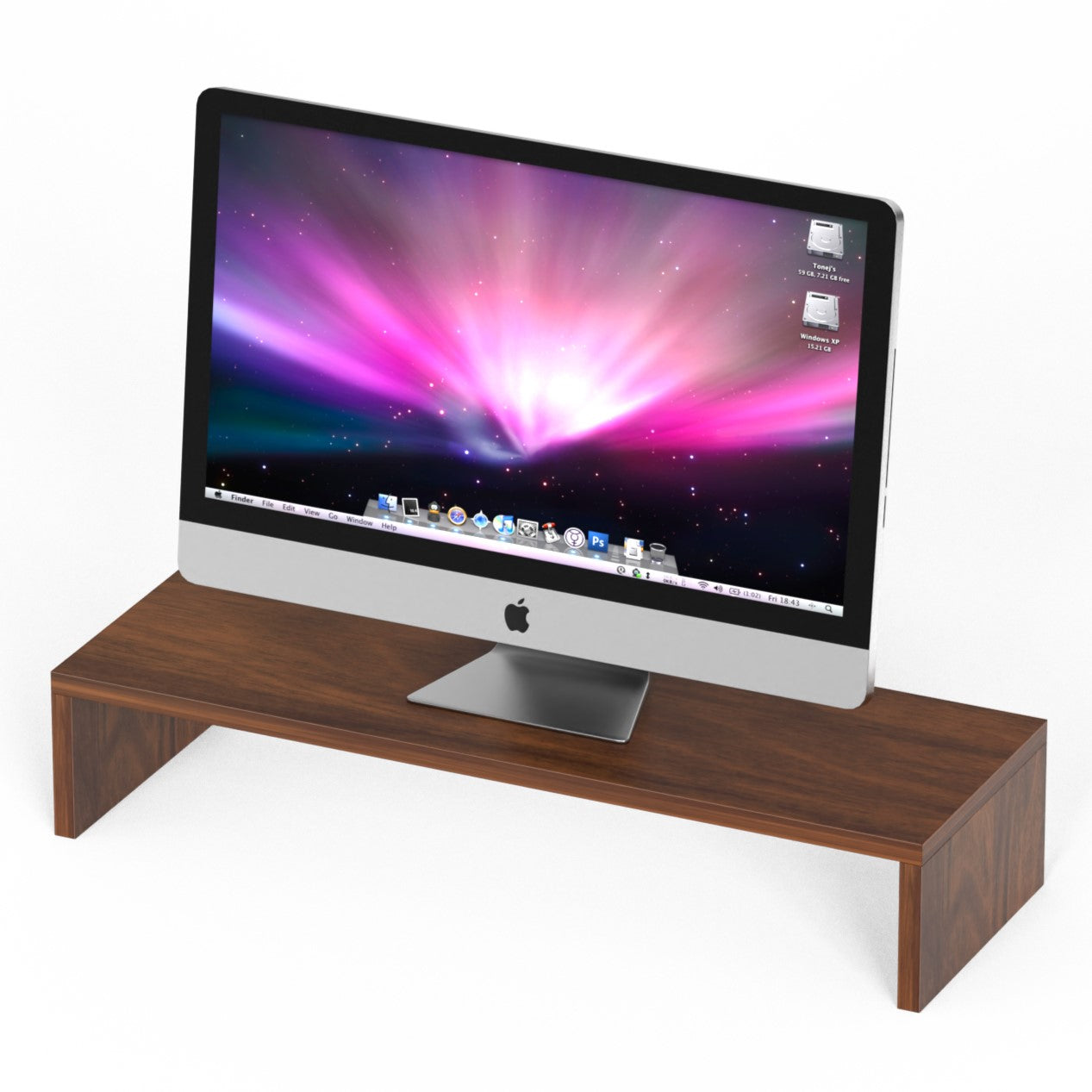 Norel monitor stand for desk , Large Monitor Table with Screen Rise, I ...