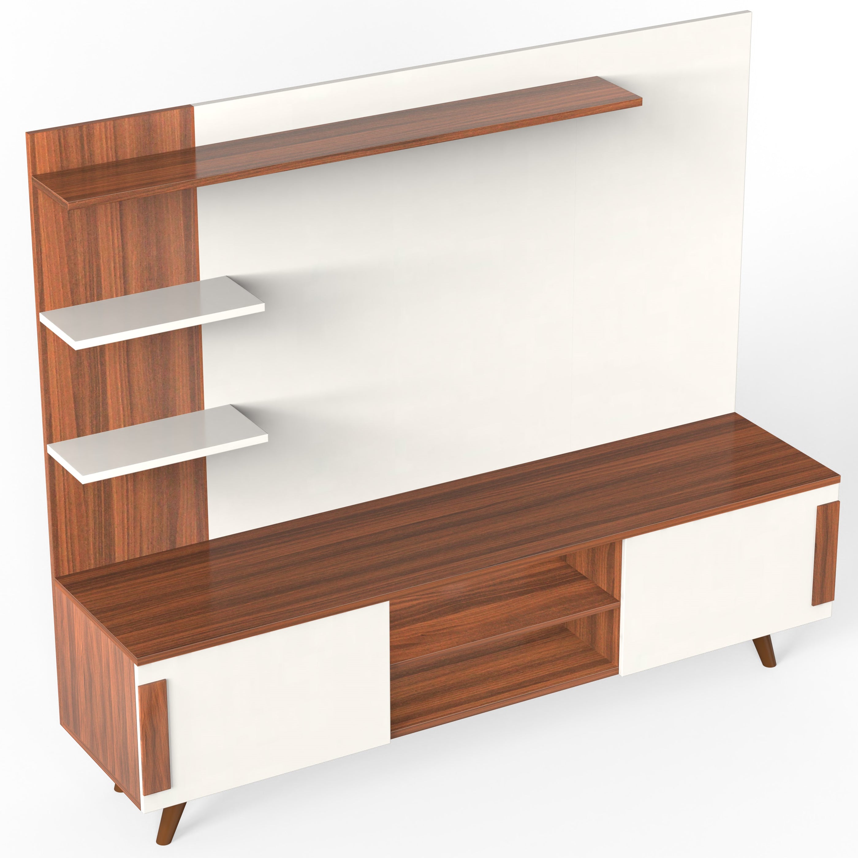 Rowlet Mini TV Unit Cabinet with Storage, Ideal for Up to 42" — Bluewud