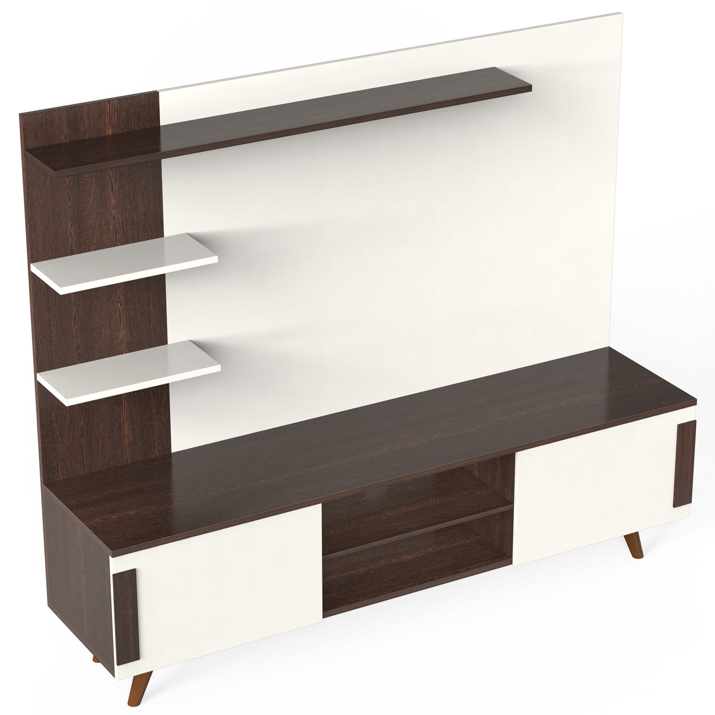 Rowlet Mini TV Unit Cabinet with Storage, Ideal for Up to 42" — Bluewud