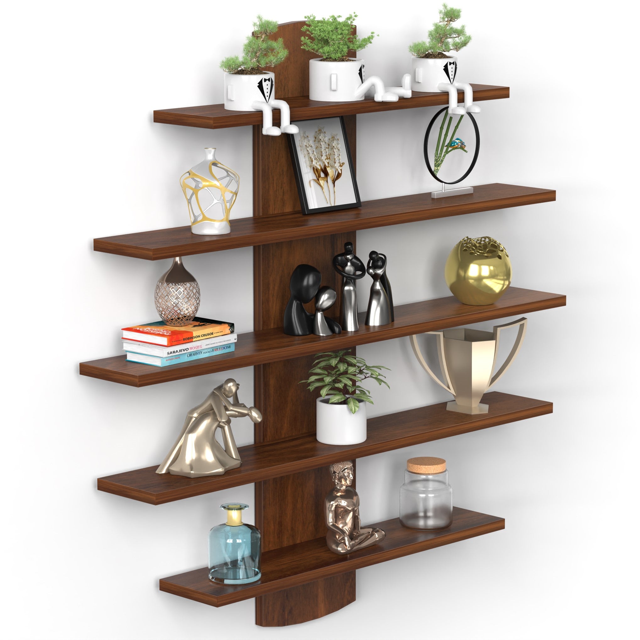 Caselle Display Shelf (5 shelves) — Bluewud
