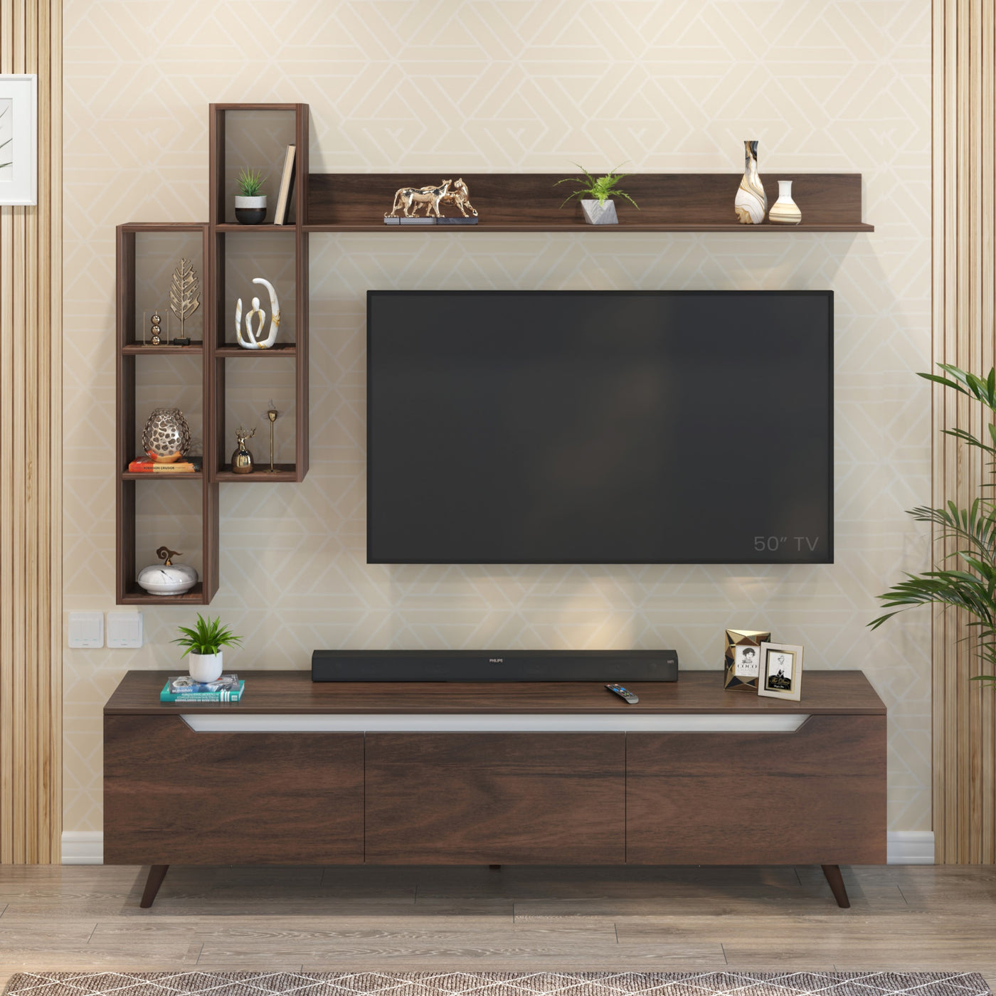 Blesky Miltra TV Entertainment Unit Set Top Box Stand TV Cabinet with ...