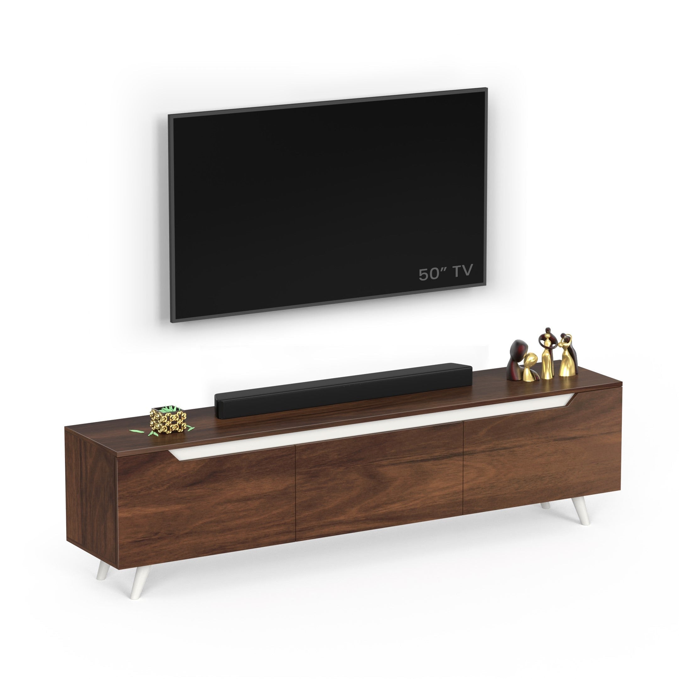 Blesky TV Entertainment Unit Set Top Box Stand/TV Cabinet with Shelves ...