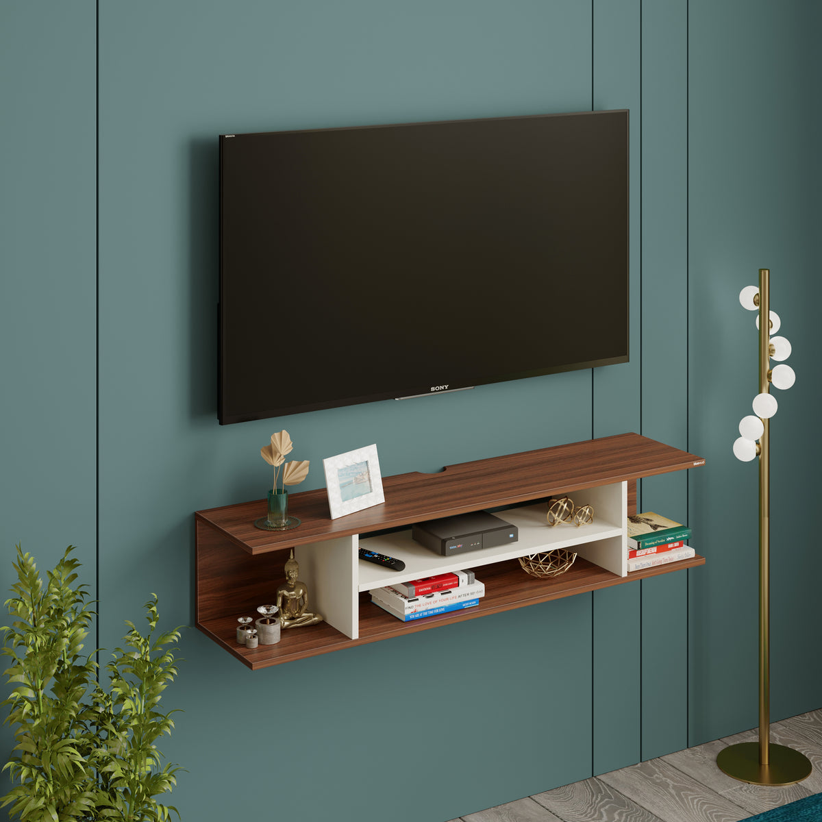 Sanque TV Unit (Premyrr range, Walnut, large) — Bluewud