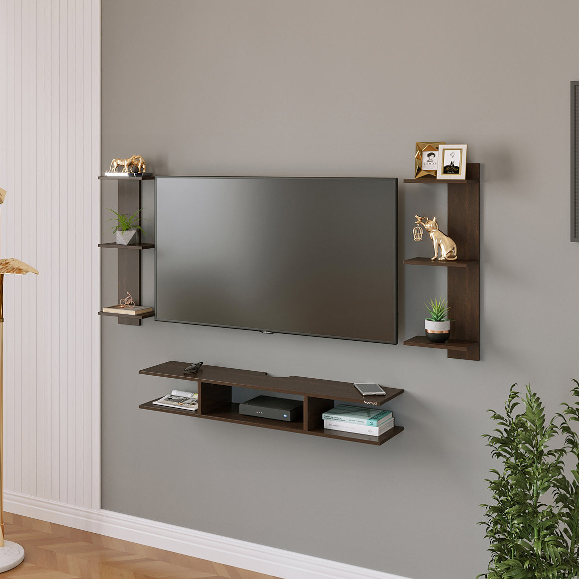 Estoye Mini TV Unit (Wenge, Ideal for Up to 42") — Bluewud